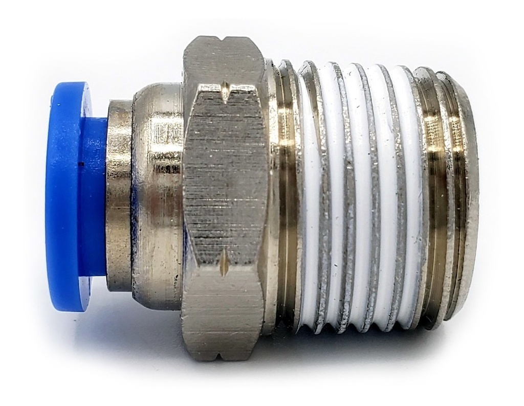 10 Pz De Conector/racor Rápido Neumático Recto 3/8 Npt X 8mm | Instrutek